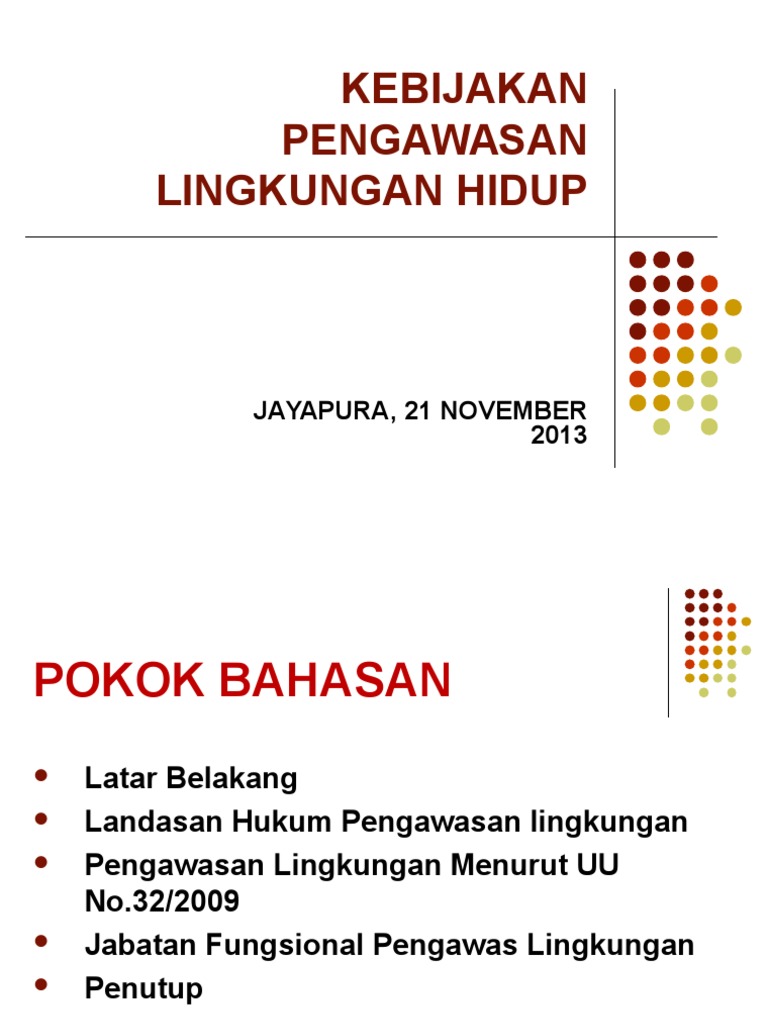 Kebijakan PPLH | PDF