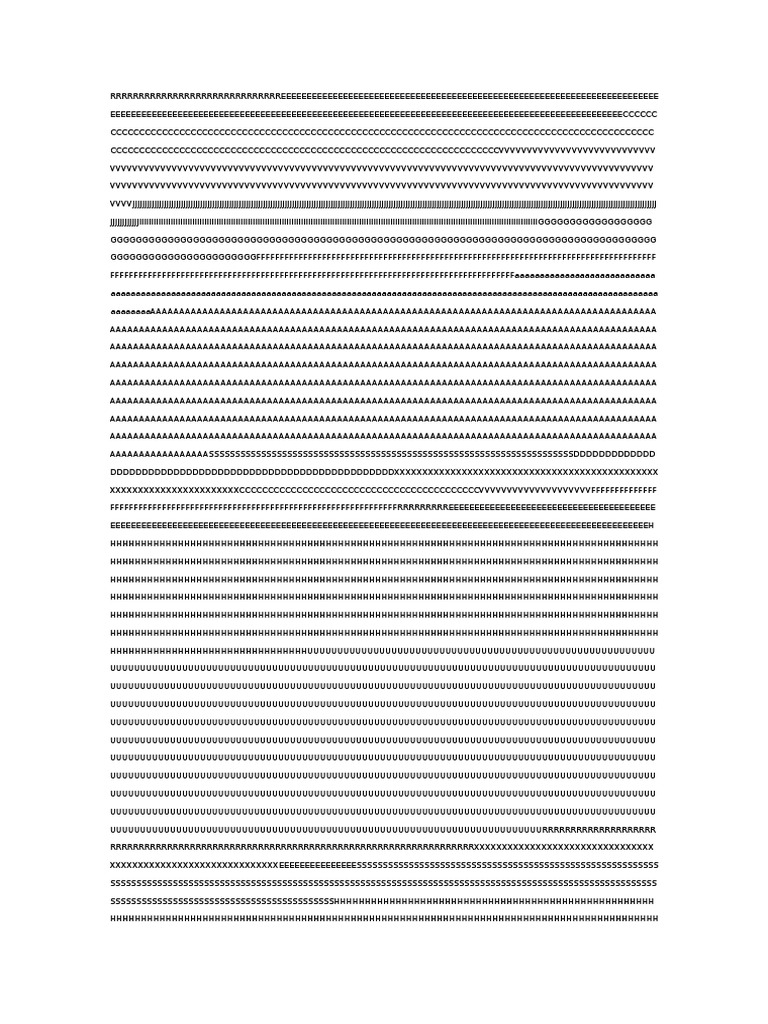 Repeated Characters Document | PDF | Business