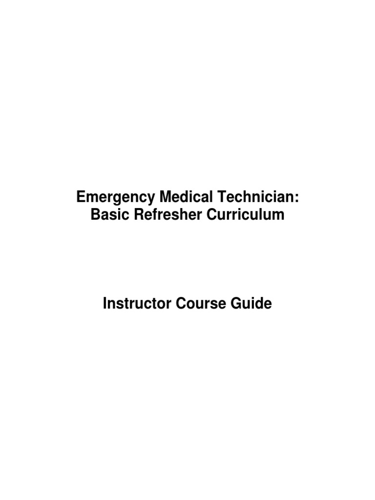 Basic Ref | PDF | Emergency Medical Technician | Emergency Medical Services