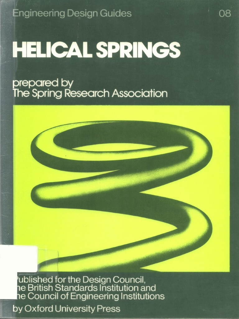 Engineering Design Guides Helical Springs | PDF
