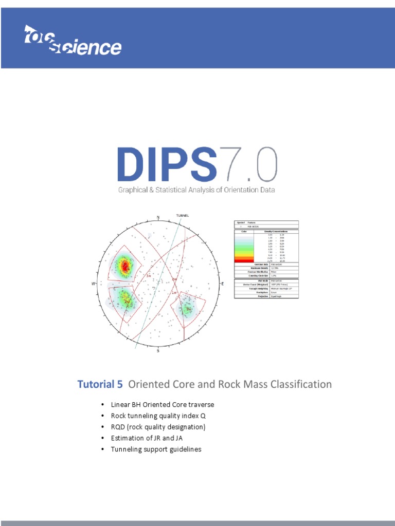 Tutorial 05 Oriented Core and Rock Mass Classification | PDF | Distance ...