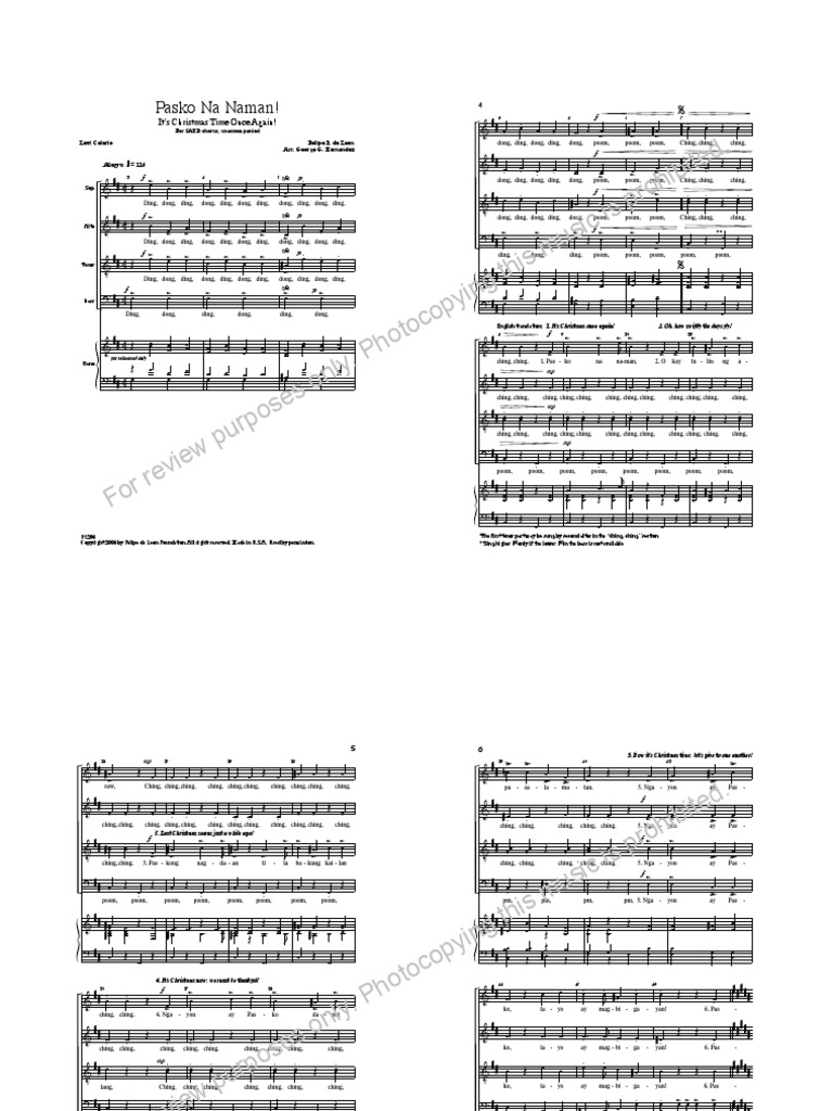 Pasko Na Naman | Choral Music | Vocal Music