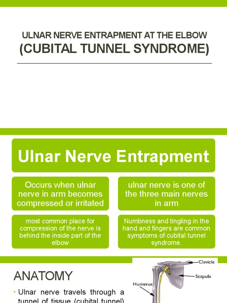Ulnar Nerve Entrapment at The Elbow | PDF | Elbow | Musculoskeletal System