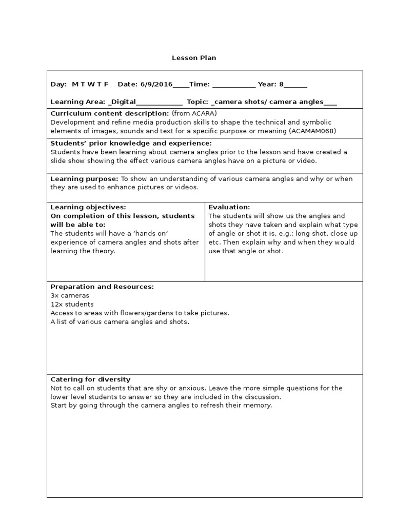 Lesson Plan Digital | PDF | Lesson Plan | Teaching