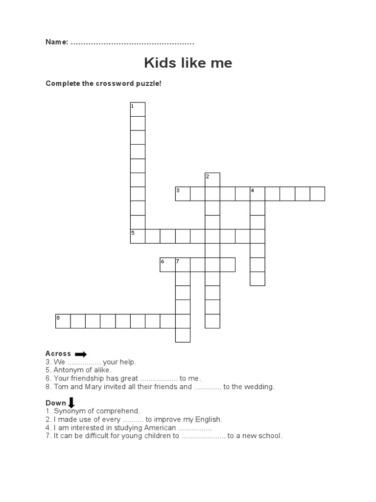 Kids Like Me - Vocab Review | PDF