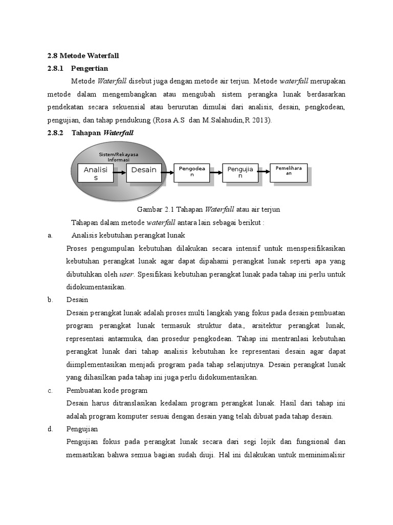 Metode Waterfall: Tahapan dan Pengertian | PDF | Komputer | Teknologi ...