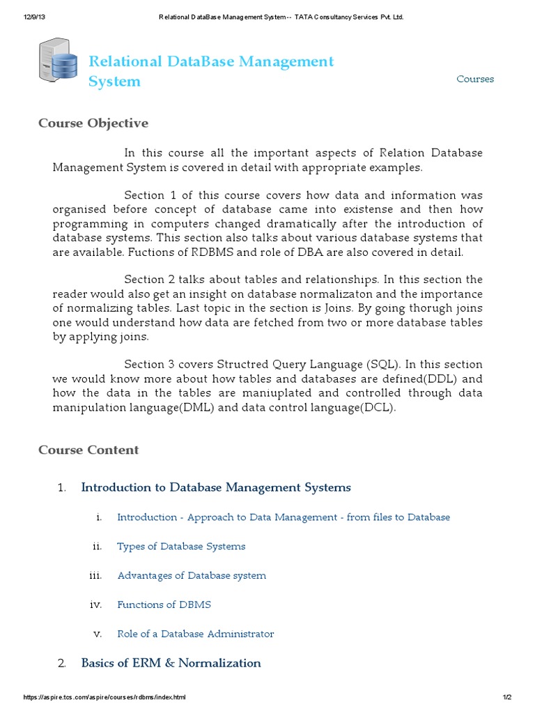 RDBMS Material | PDF | Relational Database | Databases