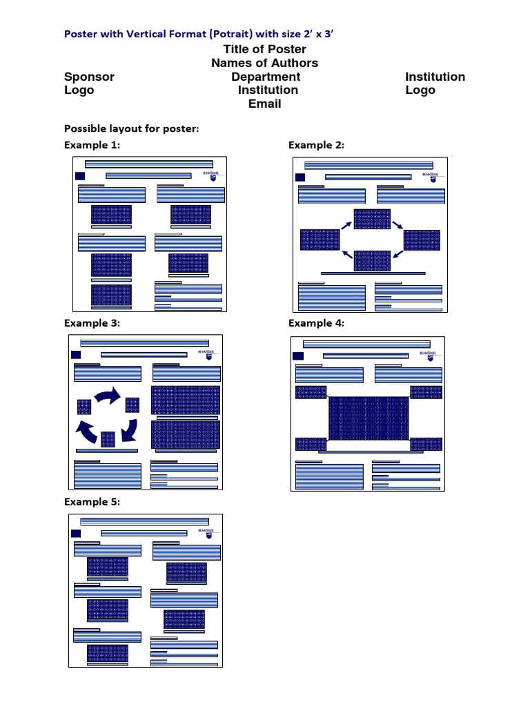 Title of Poster Names of Authors Sponsor Department Institution Logo ...