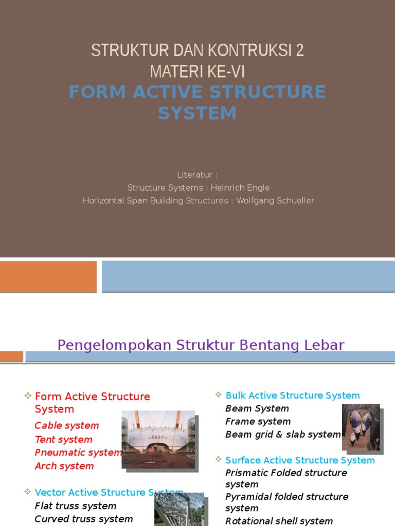 Kuliah Ke-5 Form Active Structure System | PDF