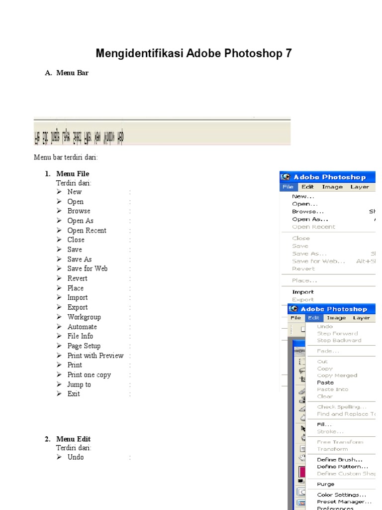Mengidentifikasi Adobe Photoshop 7 | PDF