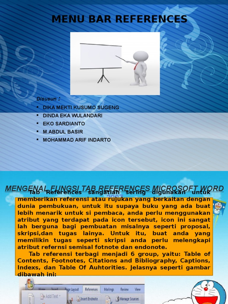 Menu Bar References - PPTX Siap | PDF