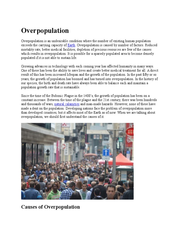 Overpopulation | PDF | Human Overpopulation | Landfill