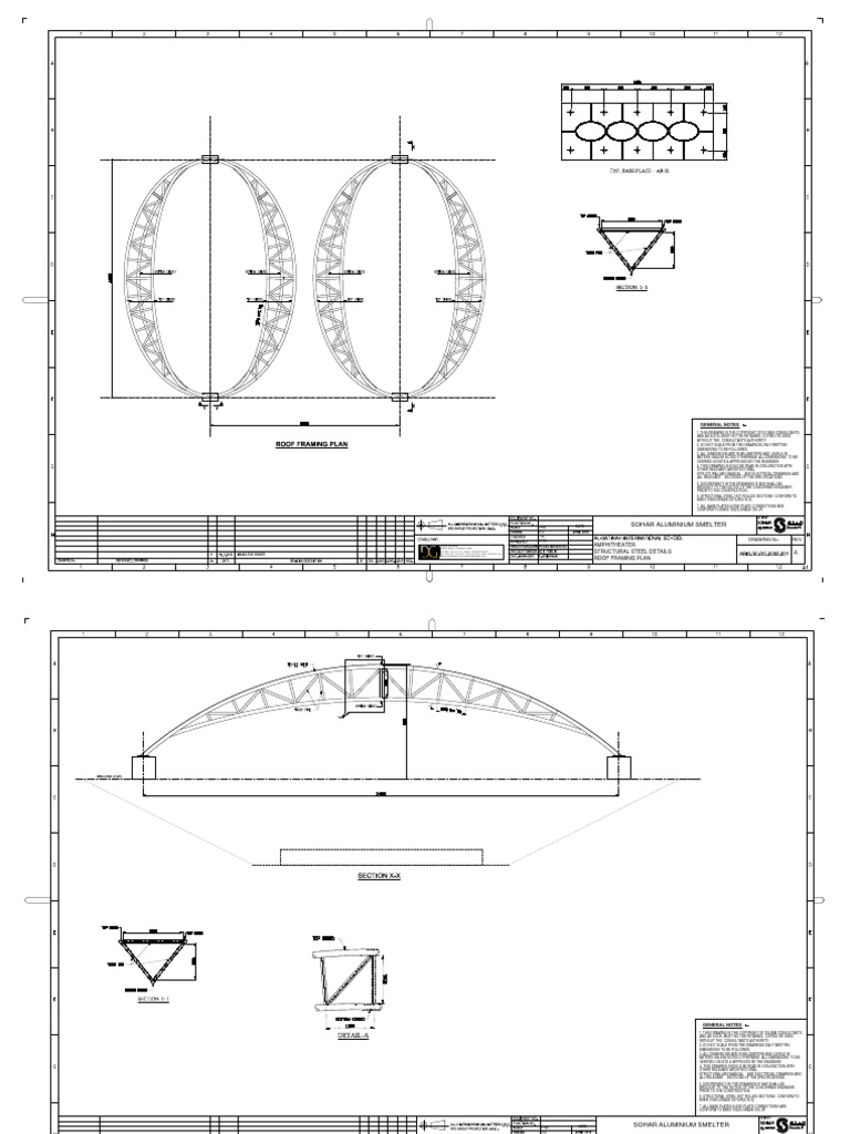 Sohar Aluminium Smelter: Amphitheater Structural Steel Details Roof ...