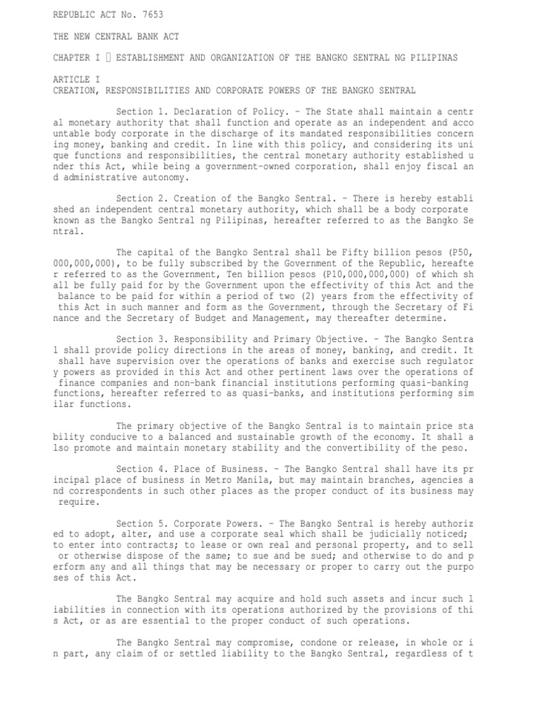 Ra 7653 | PDF | Conservatorship | Liquidation