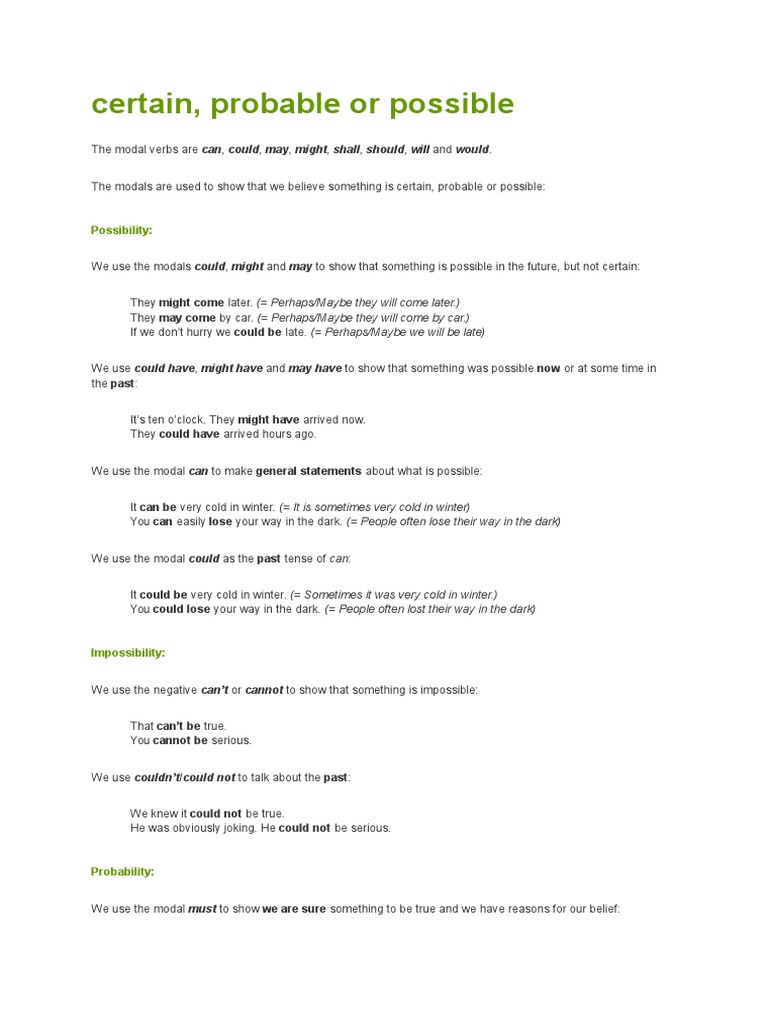 Probability and Possibility | PDF