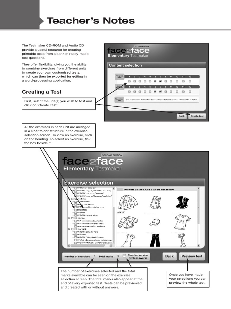 Teacher's Notes: Creating A Test | PDF | Cd Rom | Icon (Computing)