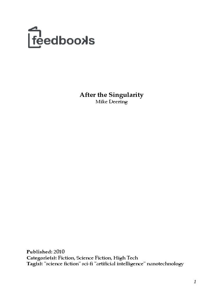 Mike Deering - After The Singularity | PDF | Carbon | Technological ...