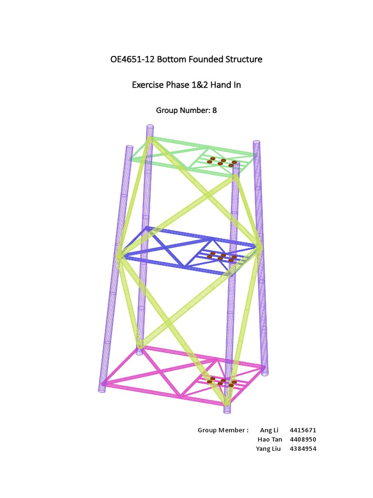 Design of Offshore Jacket Structure | PDF | Storm Surge | Waves