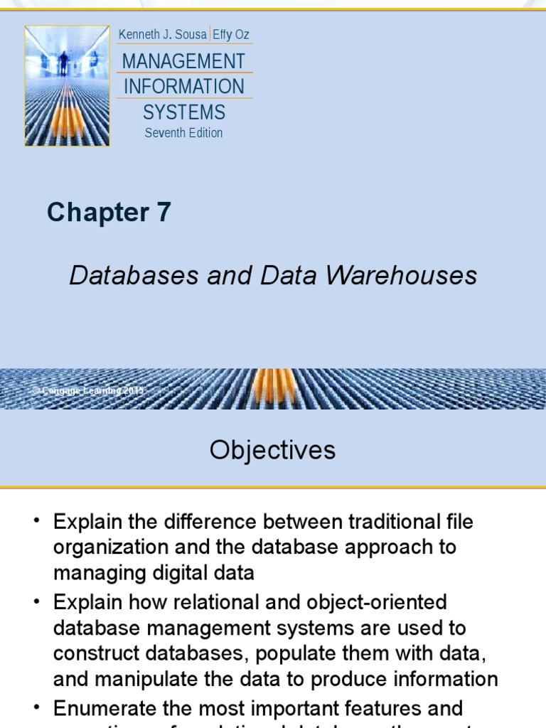 ch07 | PDF | Data Warehouse | Relational Database