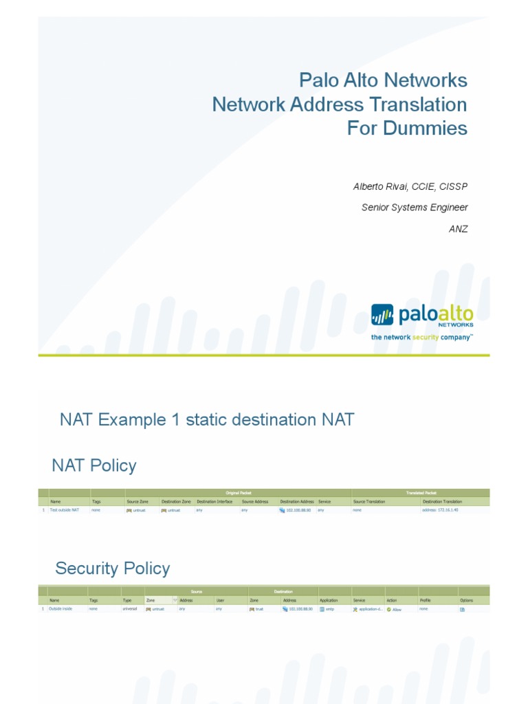 Palo Alto Nat Flow | PDF | Ip Address | Network Protocols