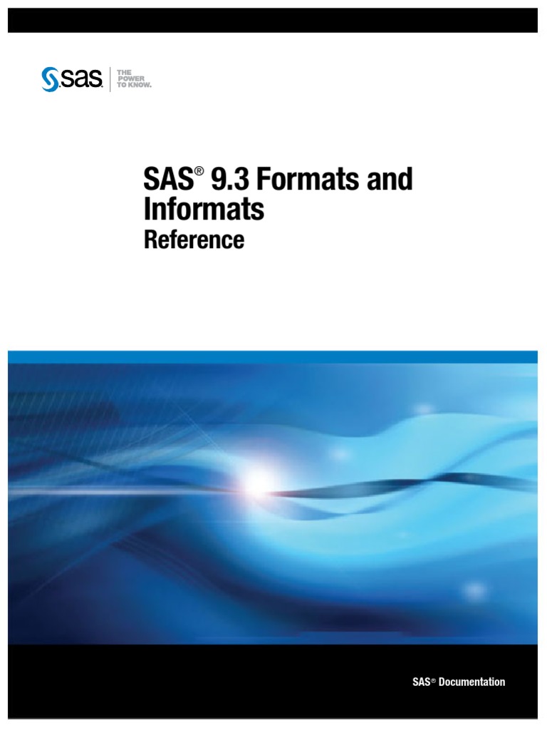 SAS Formats and Informats | PDF | Binary Coded Decimal | Byte