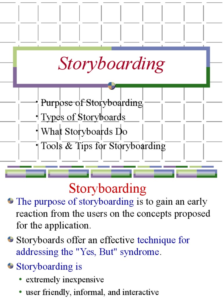 Storyboarding: Purpose of Storyboarding Types of Storyboards What ...