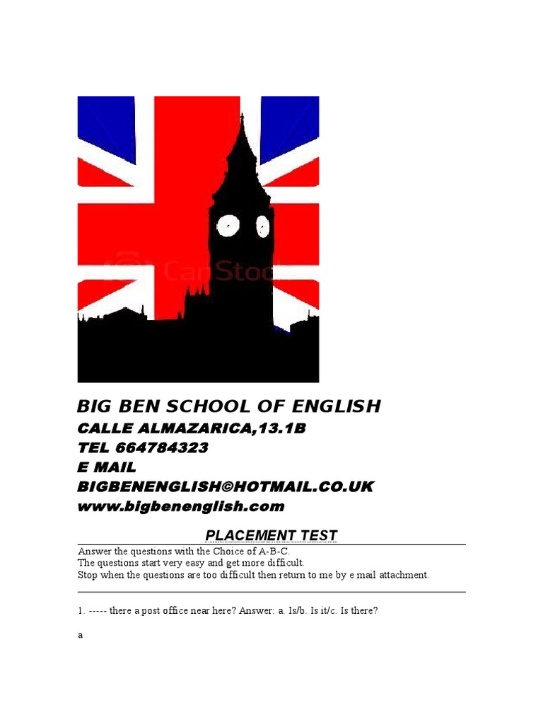 Placement Test Full B1-B2 | PDF