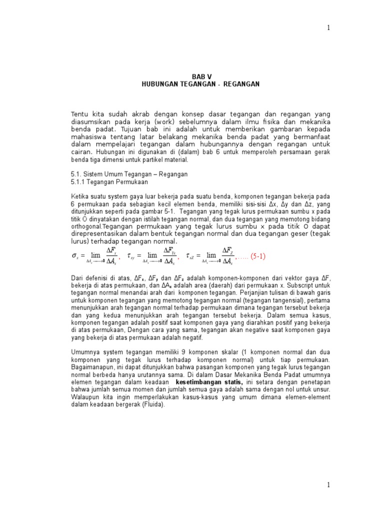 Hubungan Tegangan-Regangan | PDF