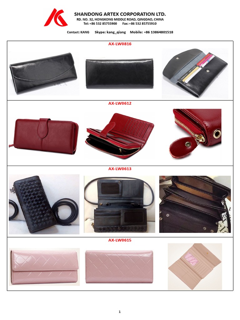 Women Wallets Catalog PDF | PDF