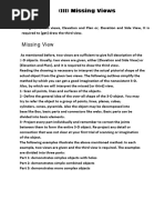 Engineering Drawing: Missing View Problems | PDF | Teaching Methods & Materials | Computers