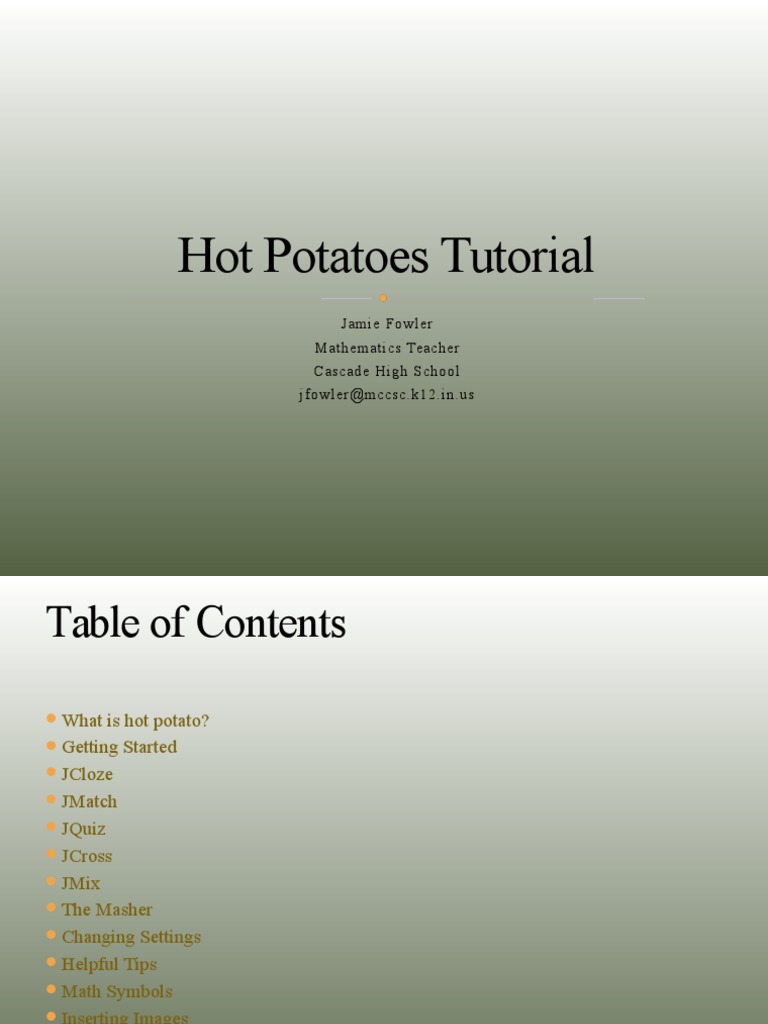 Hot Potatoes Tutorial | Download Free PDF | Search Engine Indexing | Quotation Mark