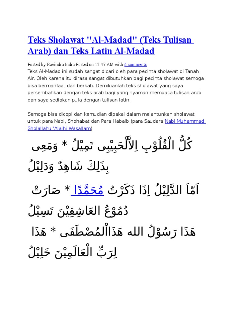 Teks Sholawat | PDF