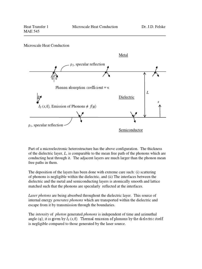 Microscale Heat Conduction | PDF | Photon | Thermal Conduction