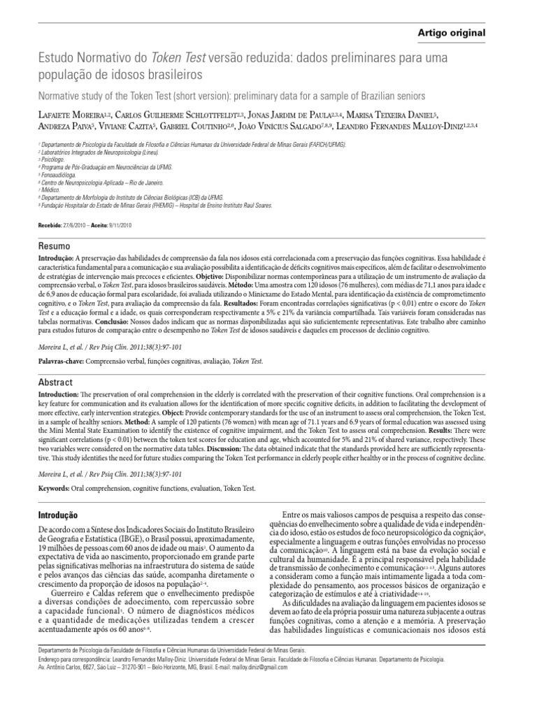 Token Test Pdf Psicologia Science