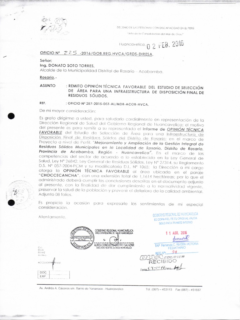 Certificado de Diresa | PDF | Ciencia medioambiental | Uso del suelo