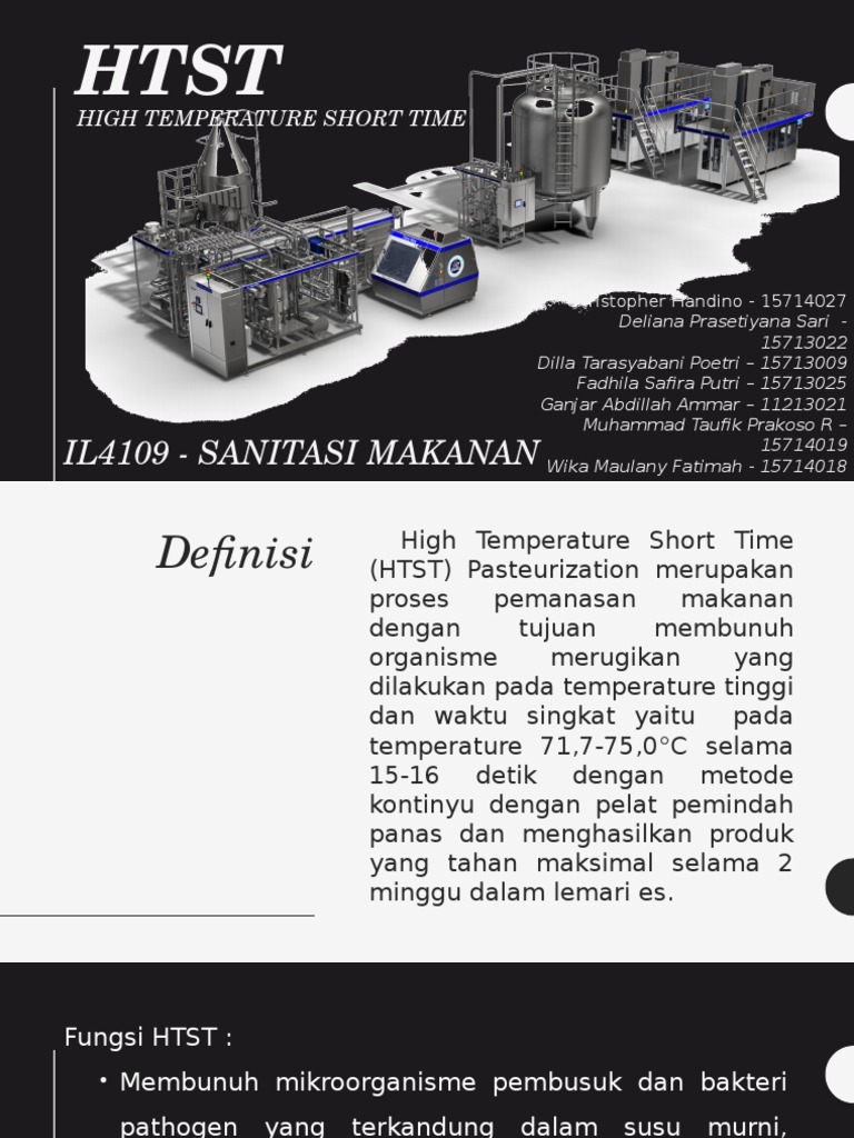 Tugas 4 - High Temperature Short Time Pasteurization | PDF