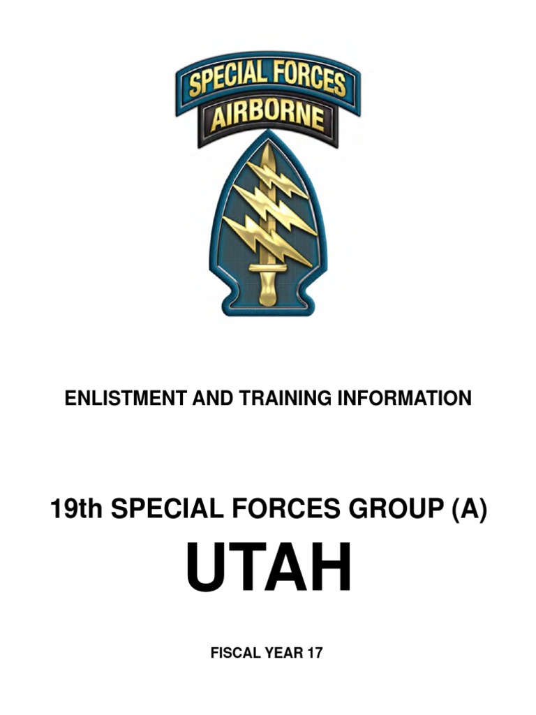 SF Enlistment and Training Information | PDF | Special Forces (United ...