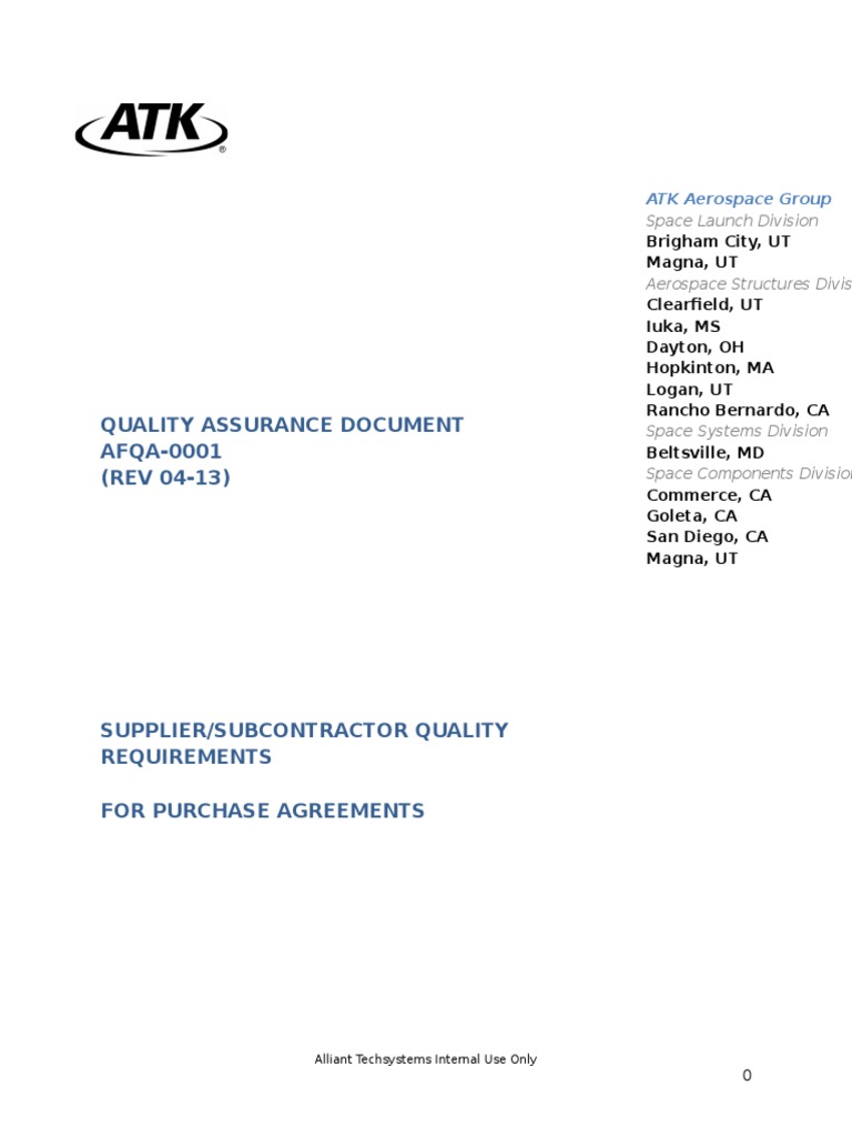 Supplier/subcontractor Quality Requirements | PDF | Calibration | Metrology