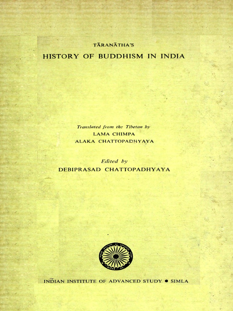 Taranatha's History of Buddhism in India | PDF