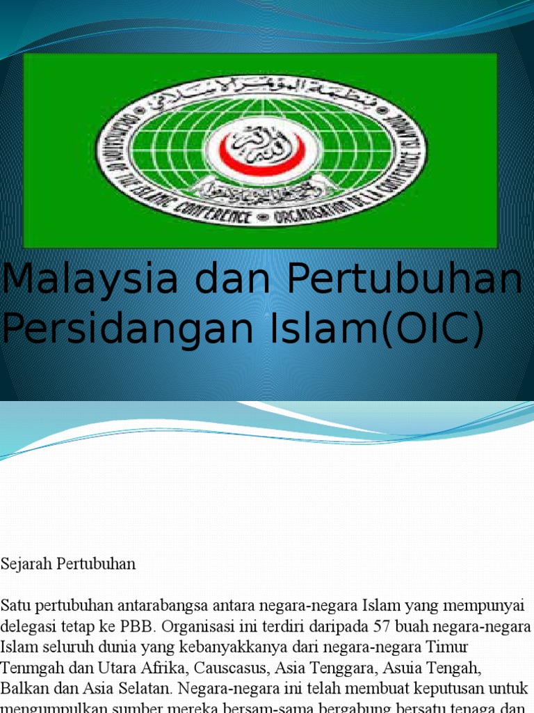 Malaysia Dan Pertubuhan Persidangan Islam (OIC) | PDF