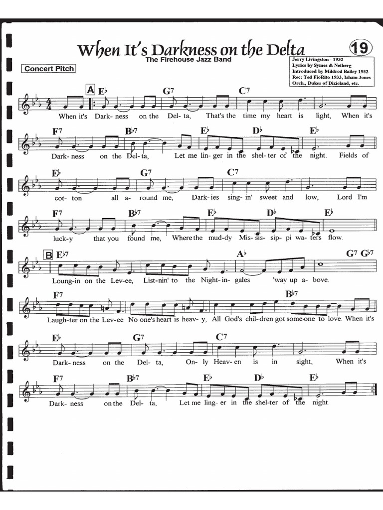 The Firehouse Jazz Band - Dixieland Fake Book | PDF