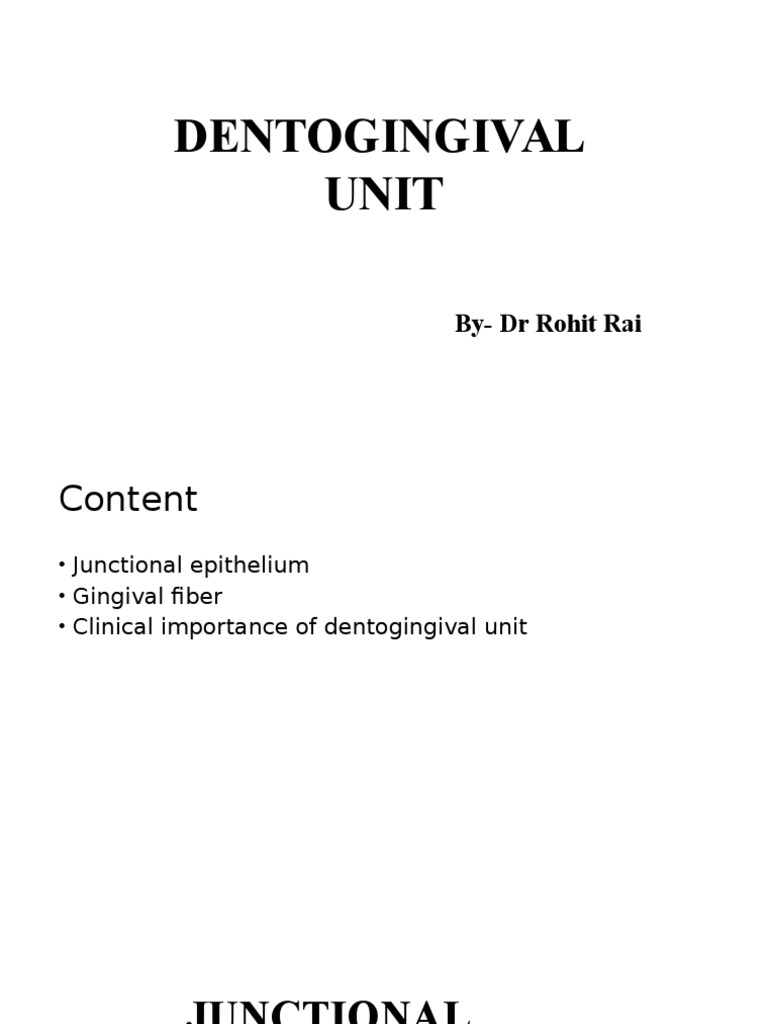 Docslide - Us Dentogingival-Unit | PDF | Epithelium | Collagen