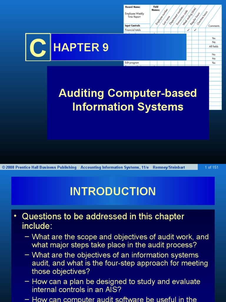 AIS ch09 | PDF | Internal Audit | Audit