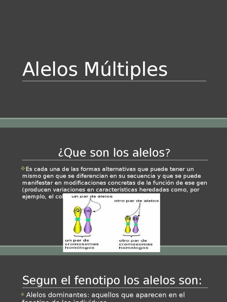 Alelos Múltiples BIOLOGIA | Tipo de sangre | Alelo