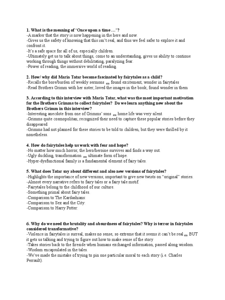 Tatar Interview | PDF | Fairy Tales