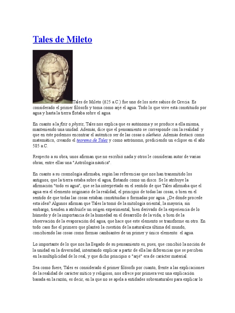 Filósofos Presocráticos y sus Arjés | PDF | Metafísica | Epistemología