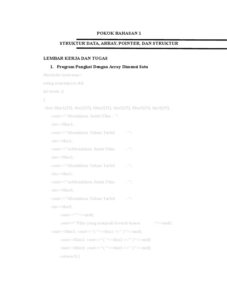 Modul Algoritma Dan Struktur Data Part 1 | PDF