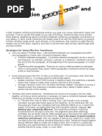 APA Transition Words Quick Guide | PDF | Phrase | Sentence (Linguistics)