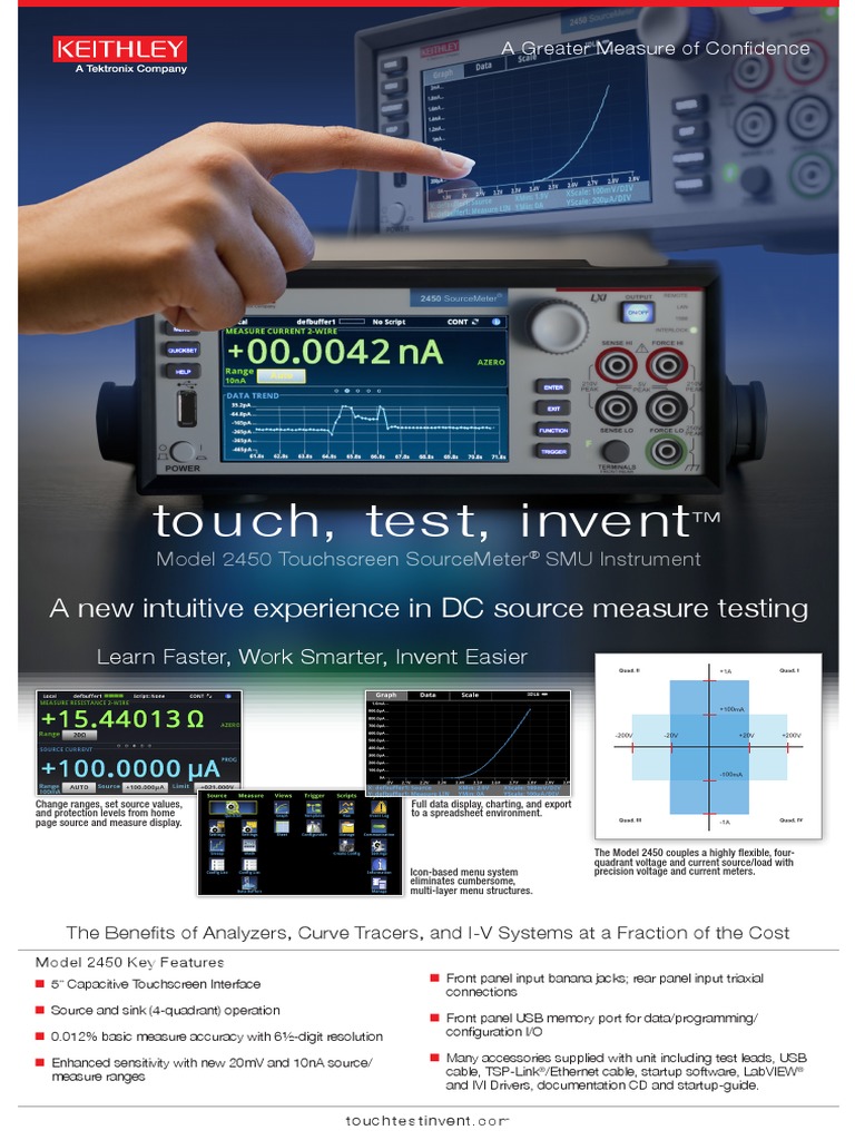 Touch, Test, Invent: A New Intuitive Experience in DC Source Measure ...