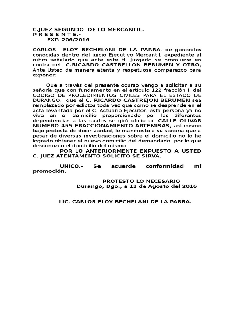 Emplazar Edictos | PDF